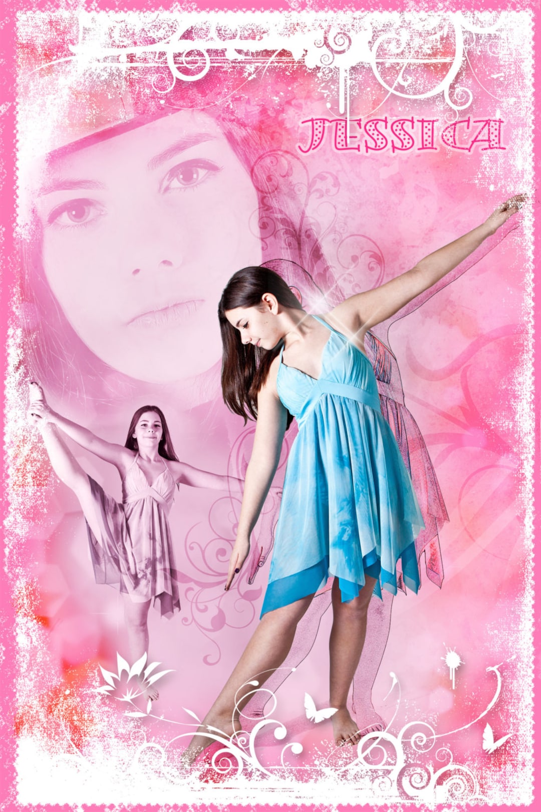 Ballet Dance Collage 24x36" Photoshop Template for Photographers - Etsy