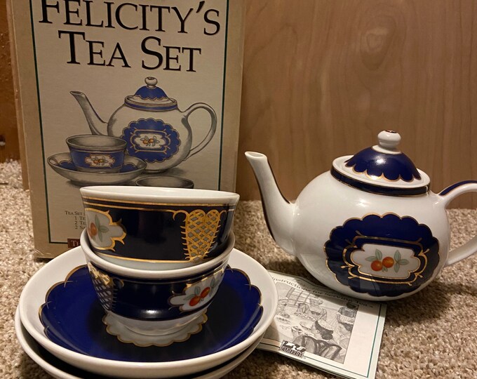 Rare! Felicity’s Tea Set - Colonial Williamsburg Pleasant Co Collab - Etsy