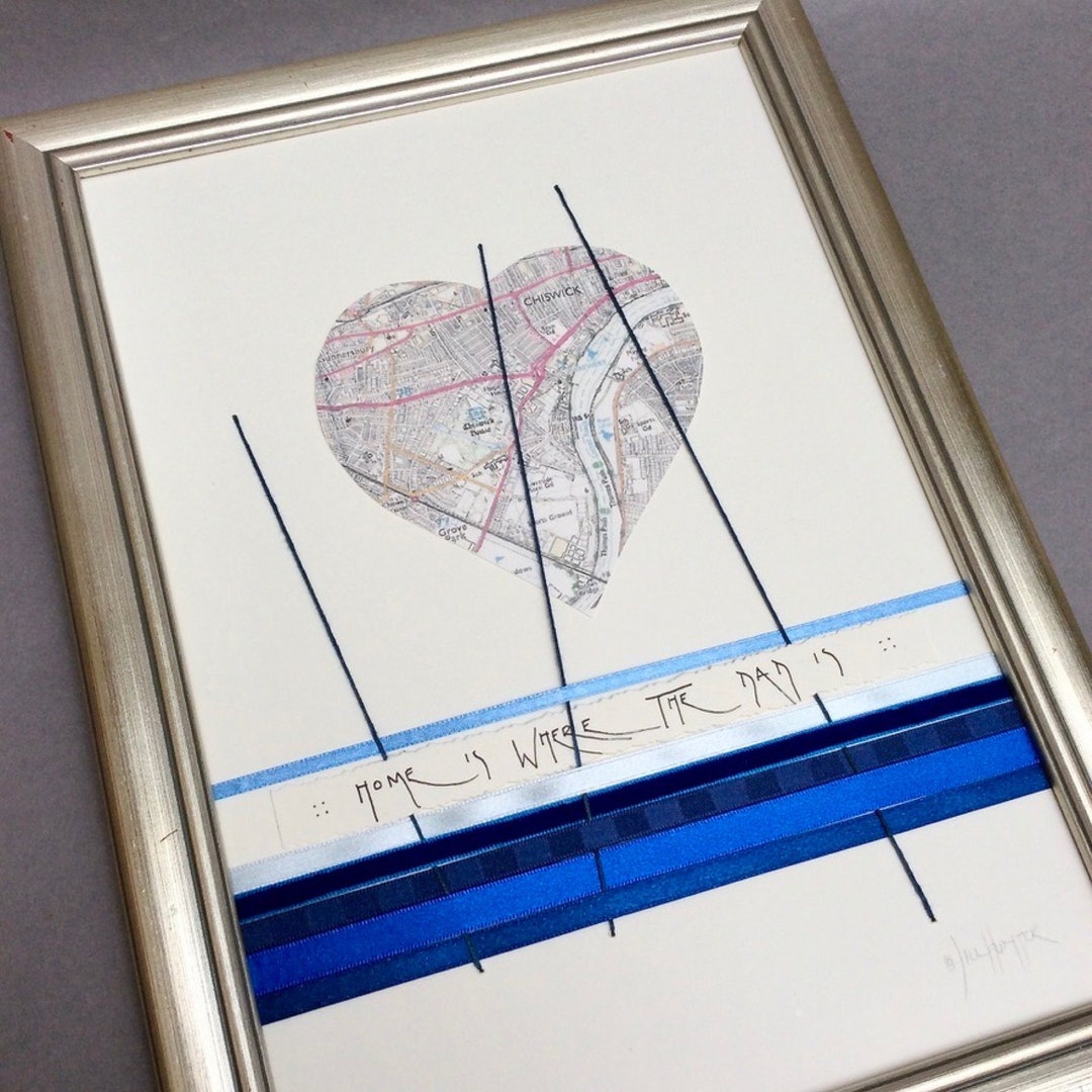 Dad Map Heart Gift gift for Daddy Fathers Gift London Map Detail Gift ...