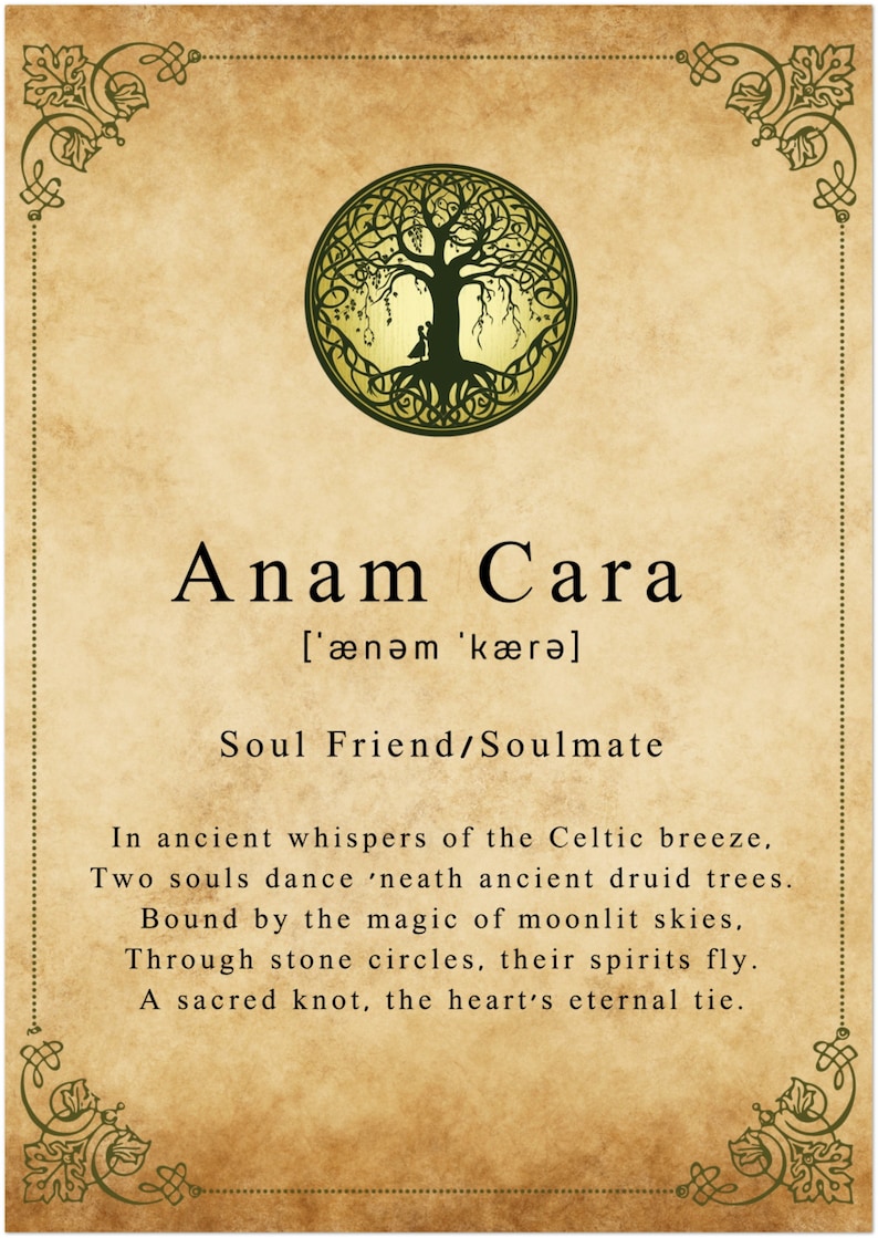 Anam Cara Celtic-inspired Digital Wall Art(pdf), Celtic Word of Wisdom ...