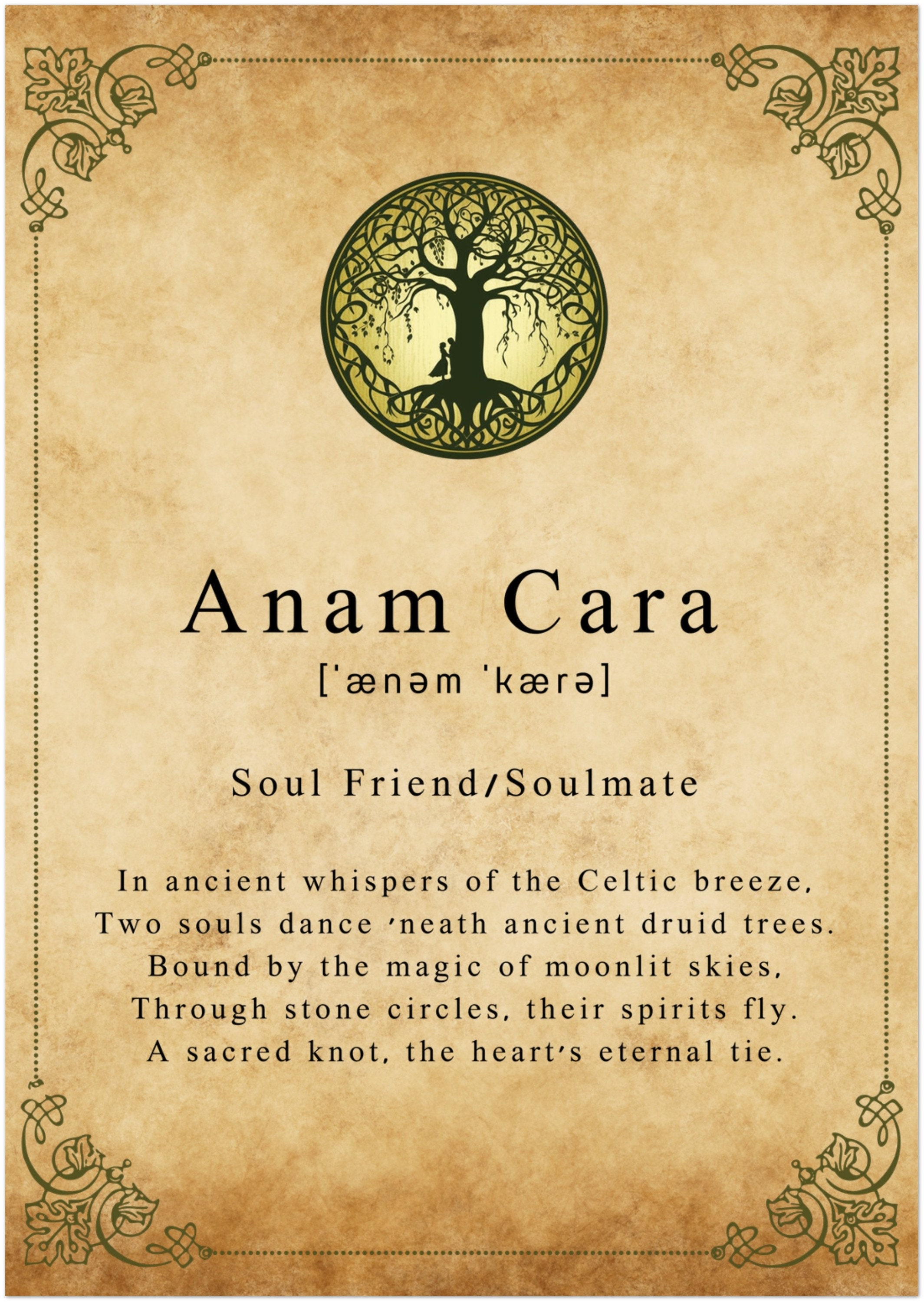 Anam Cara Celtic-inspired Digital Wall Art(pdf), Celtic Word of Wisdom ...