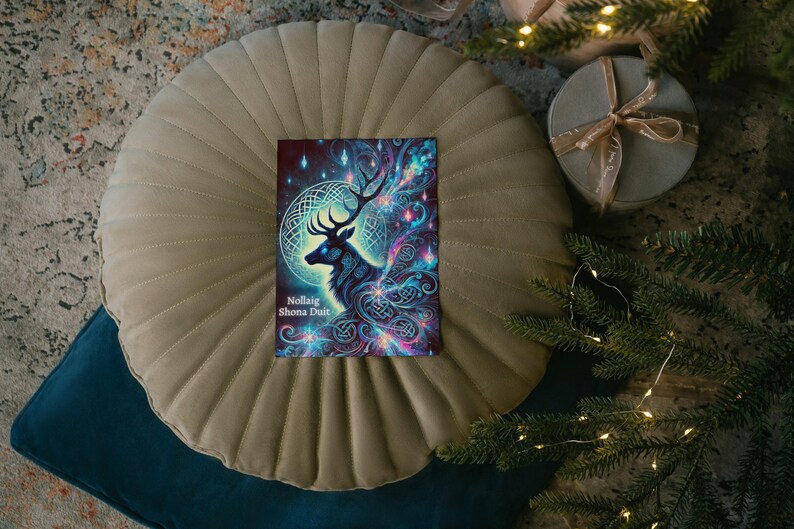 Nollaig Shona Duit Digital Download Celtic Christmas Card, Mystical ...