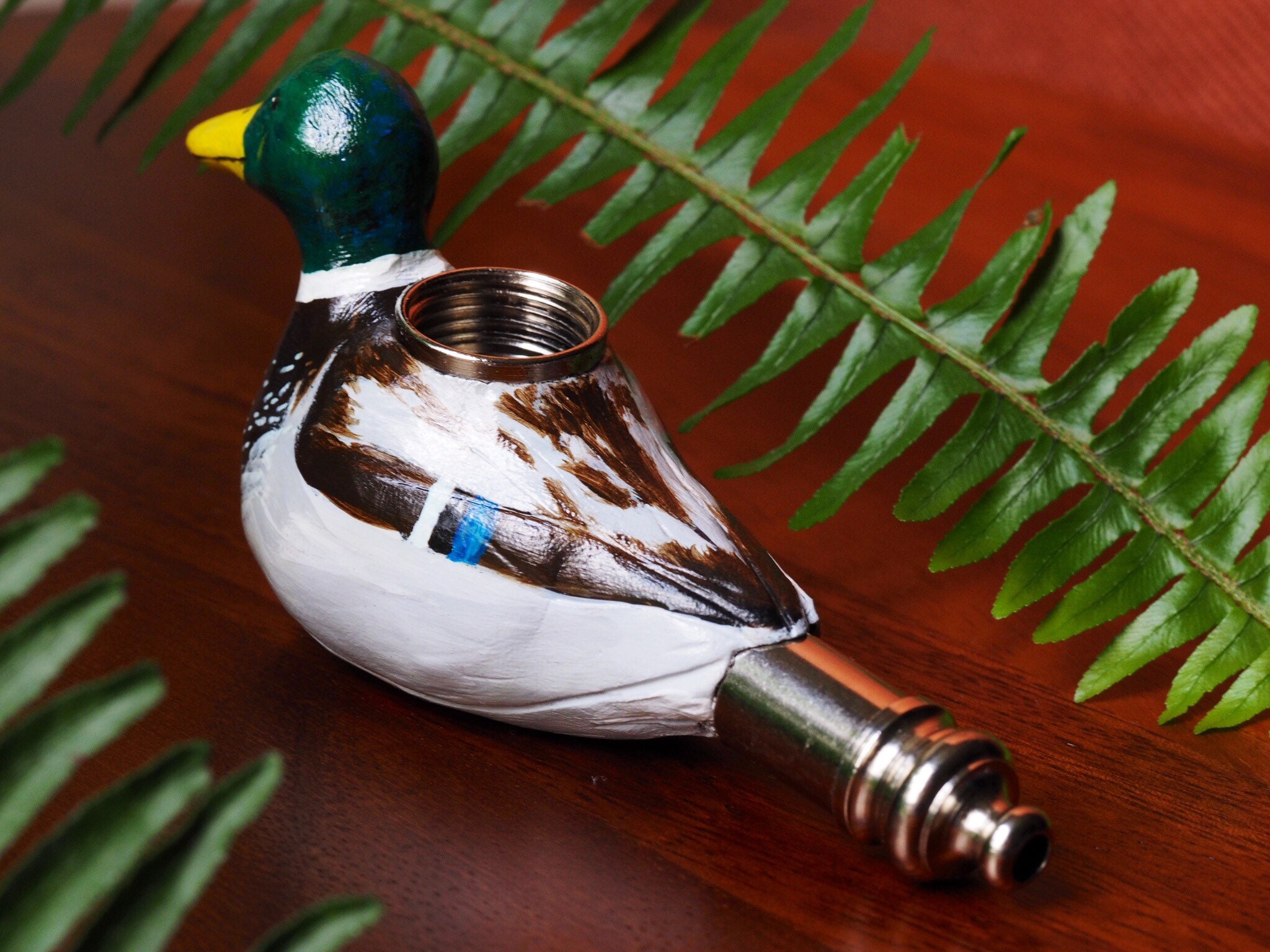 Mallard Duck Pipe Cute Bird Pipes Animal Sculpture | Etsy