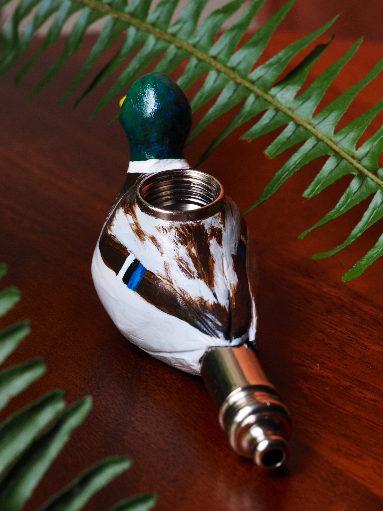 Mallard Duck Pipe Cute Bird Pipes Animal Sculpture | Etsy