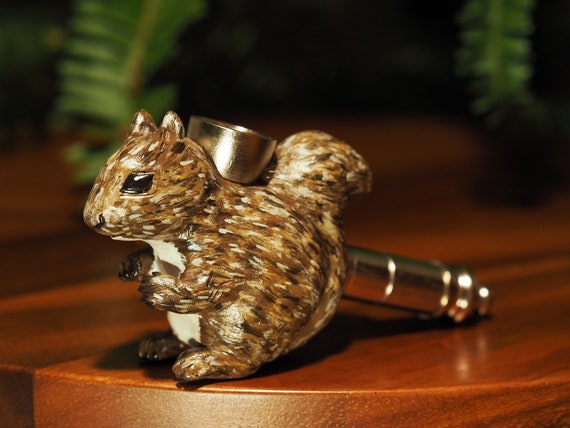 Squirrel Pipe Cute Rodent Pipes Furry Adorable Animal | Etsy