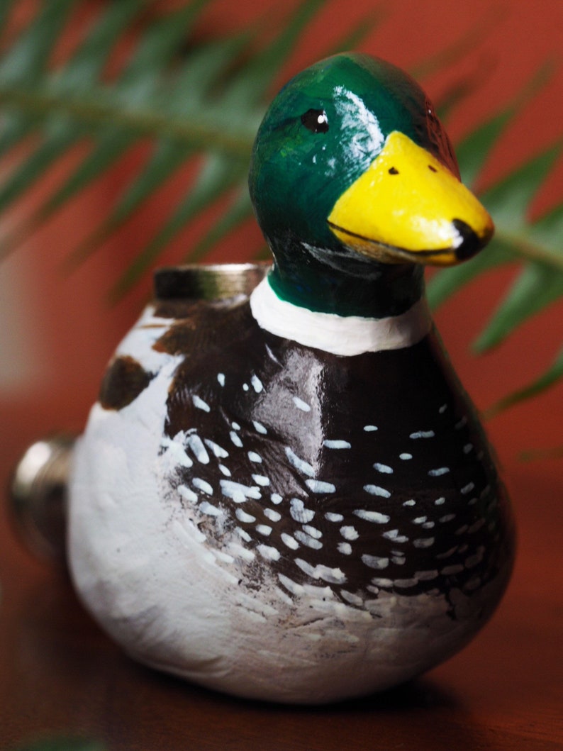 Mallard Duck Pipe Cute Bird Pipes Animal Sculpture | Etsy