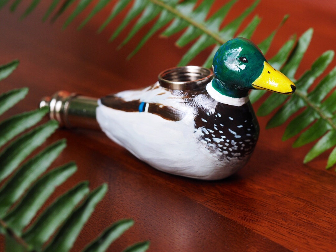 Mallard Duck Pipe Cute Bird Pipes Animal Sculpture - Etsy