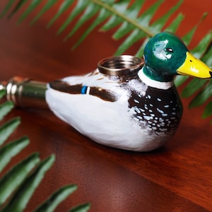 Mallard Duck Pipe Cute Bird Pipes Animal Sculpture - Etsy