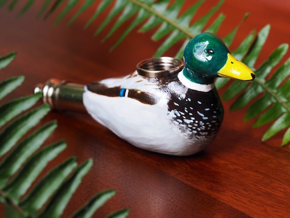 Mallard Duck Pipe Cute Bird Pipes Animal Sculpture | Etsy