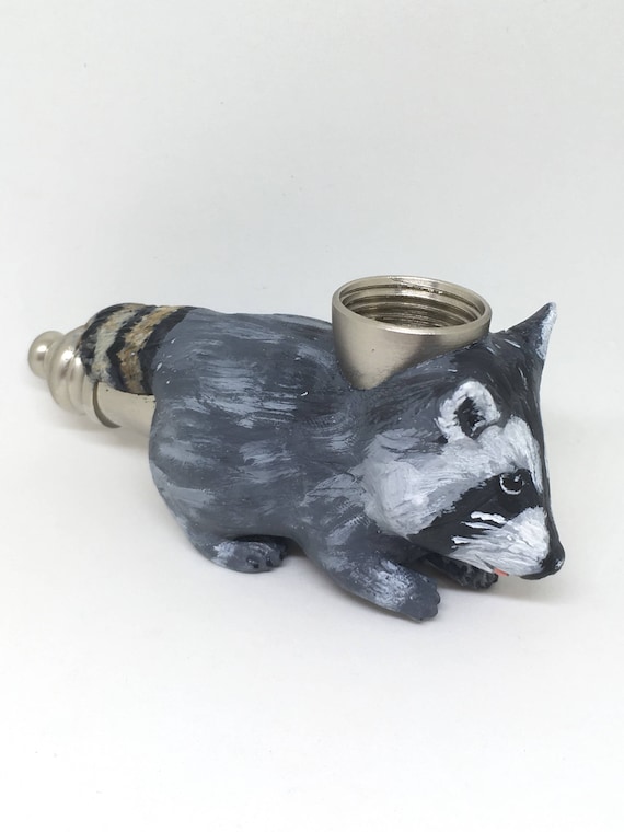Cute Raccoon Pipe Trash Panda Animal Smoking Pipe | Etsy