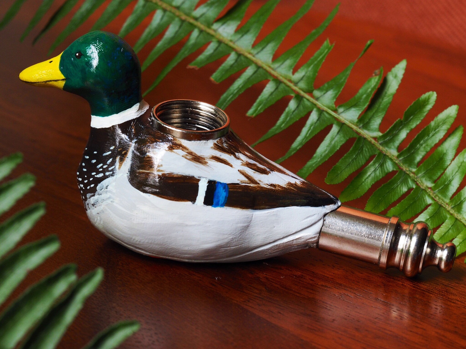 Mallard Duck Pipe Cute Bird Pipes Animal Sculpture | Etsy