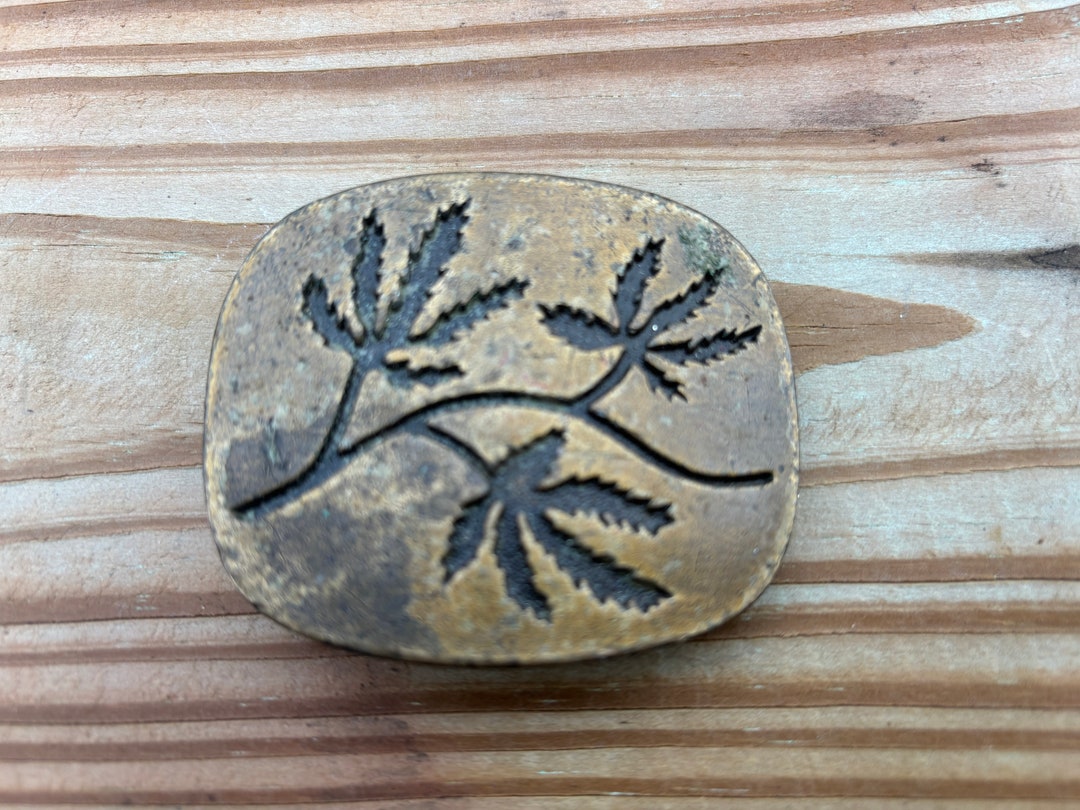 Vintage Marijuana Belt Buckle - Etsy