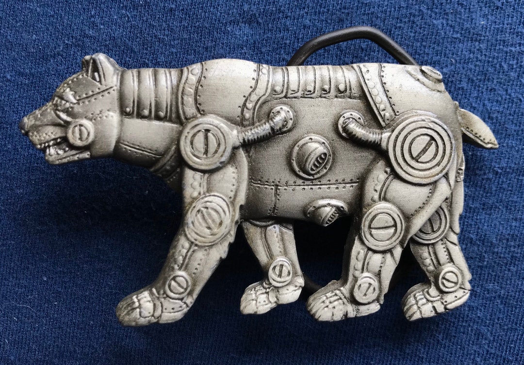 Vintage Steampunk Bear Belt Buckle - Etsy