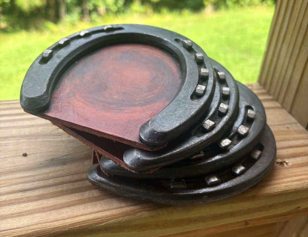 Vintage Horseshoe Cowboy Coasters - Etsy