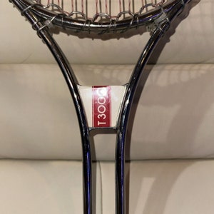 Wilson T-3000 Steel Tennis Racket Strung 4-1/2 RARE Made in USA 26 Tall ...