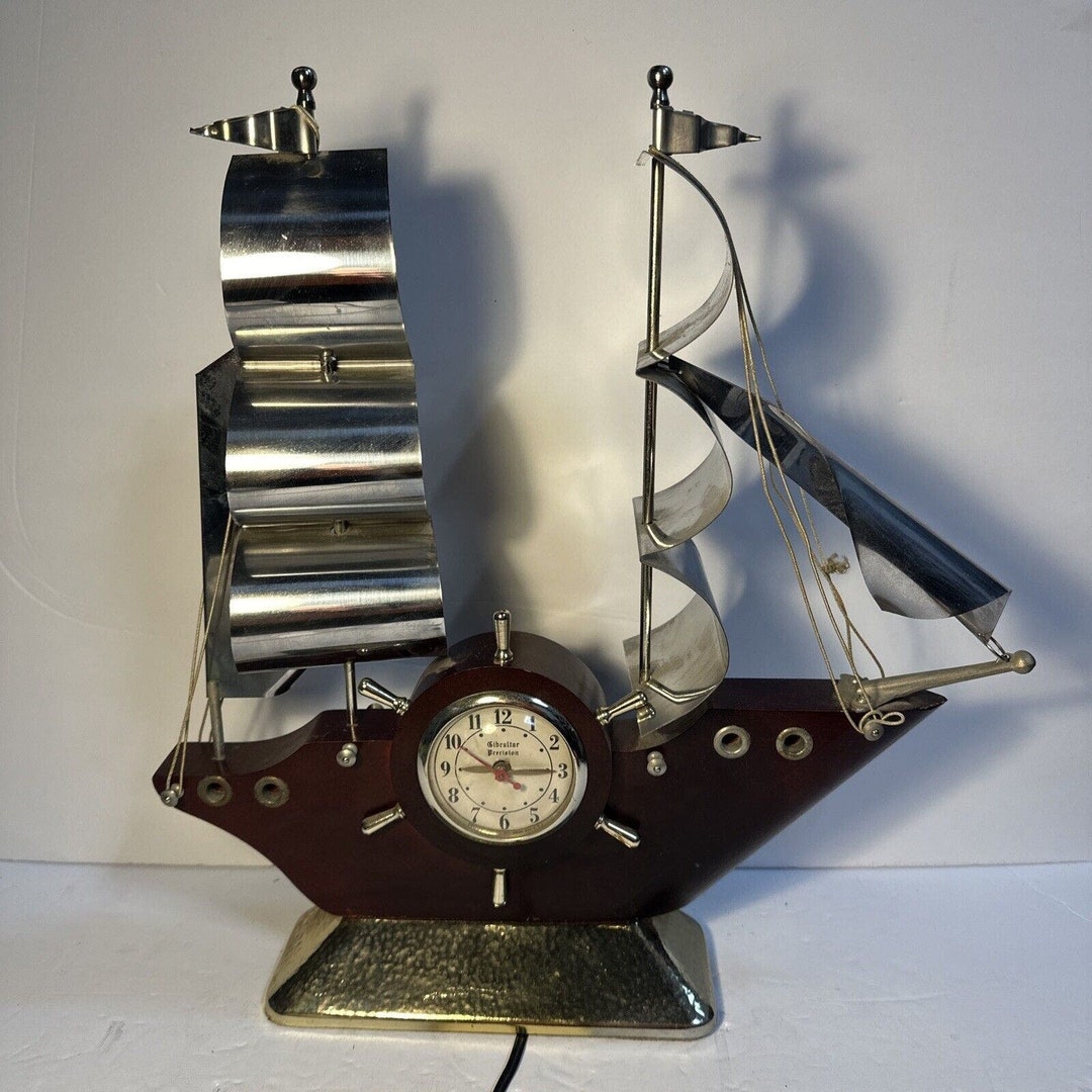 Gibraltar Precision Electric Clock Sailboat Metal Sails No. 15 Stand - Etsy