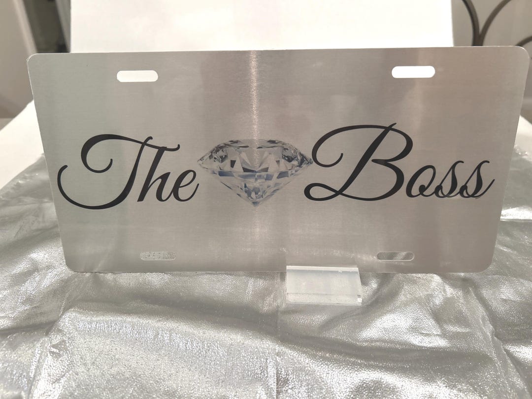 The Boss License Plate - Etsy