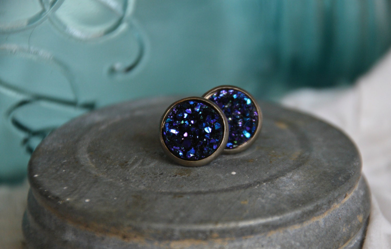 Druzy Earrings Faux Druzy Druzy Studs Boho - Etsy Druzy Earrings Faux Druzy Druzy Studs Boho - Etsy