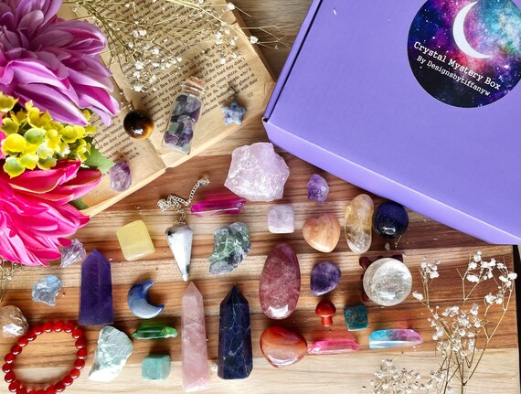 Crystals Mystery Box Witchy Mystery Box Witchy Gift Crystal | Etsy