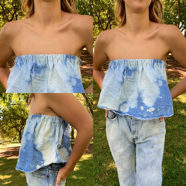 Bleached Denim - Etsy