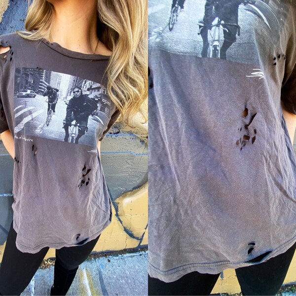 Distressed Tshirt - Etsy