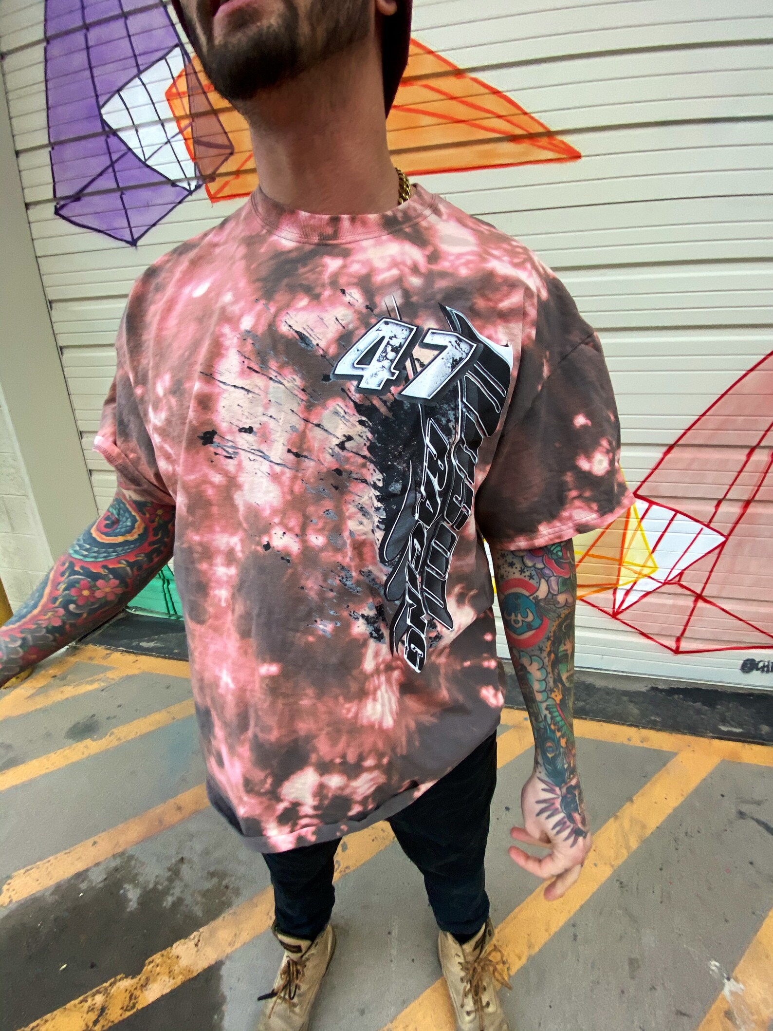 Blached Graphic Tee Bleached Tshirt Racing Racing Shirt - Etsy UK