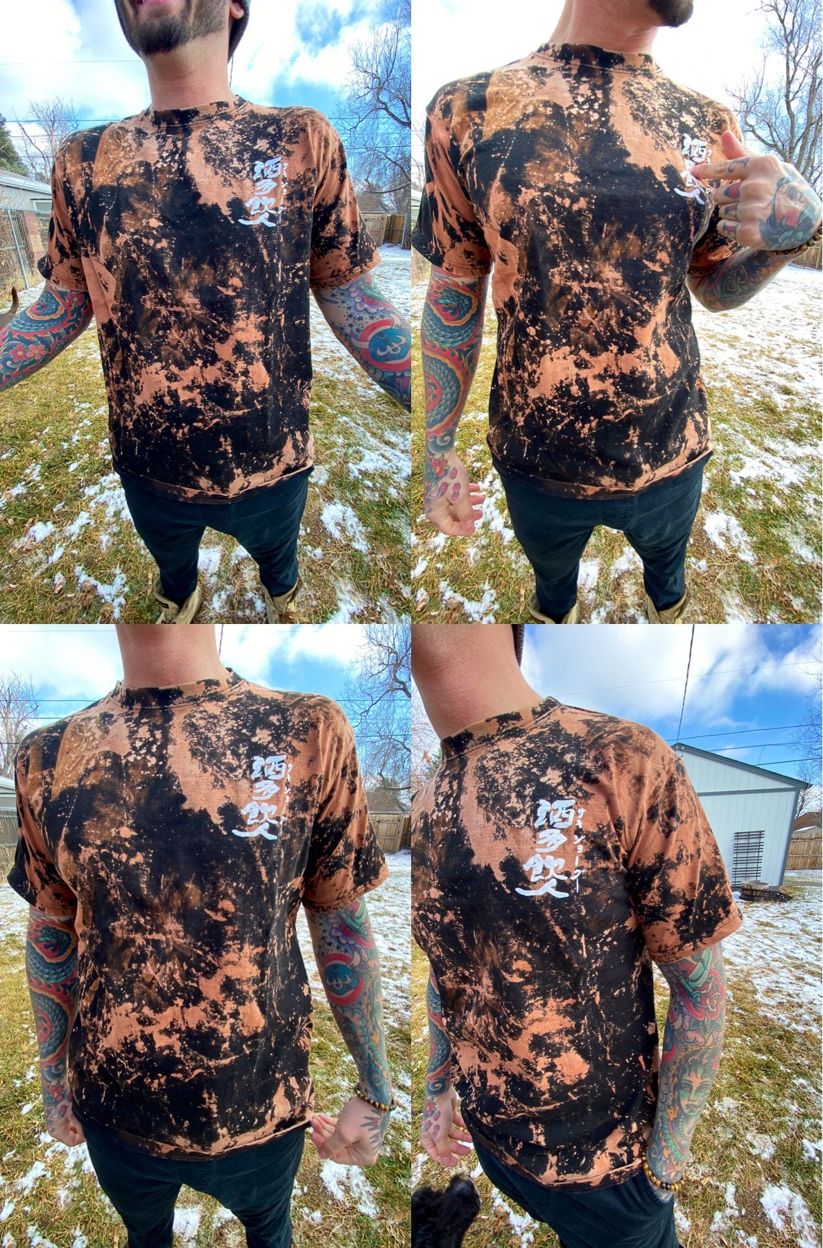 Bleached streetwear bleached tshirt bleached tshirts | Etsy