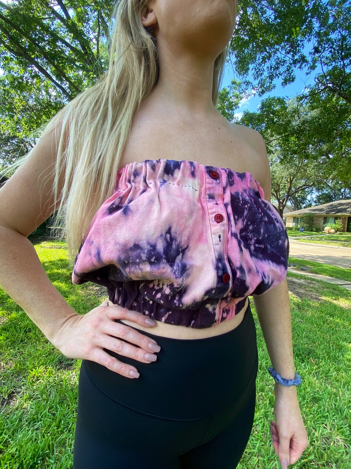 Pink Denim Tube Top Denim Tube Top Denim Tube Tops Pink - Etsy