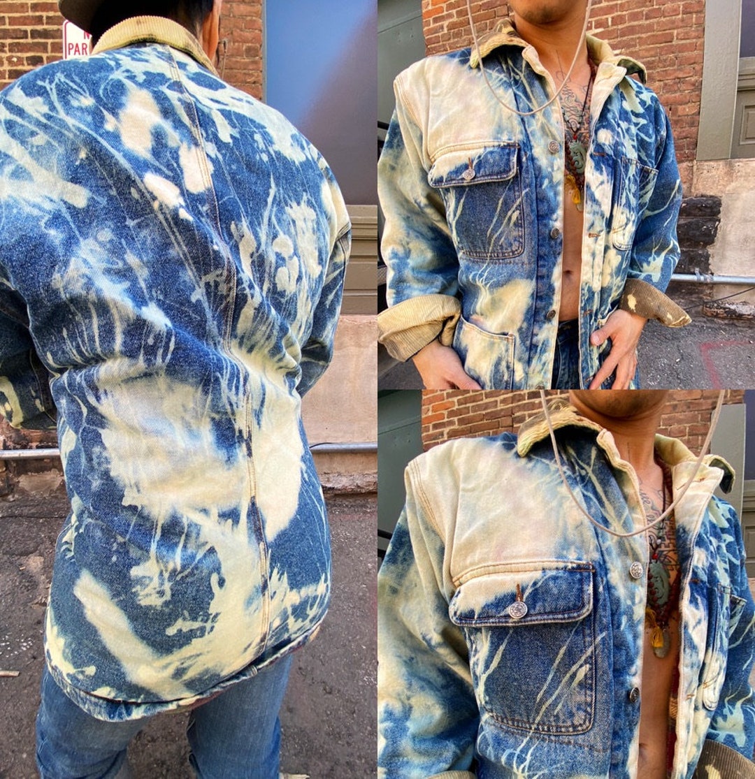 Bleached Denim Jacket, Bleached Denim, Oversized Denim Jacket ...