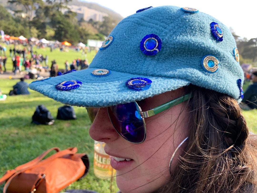 Bejeweled Cap With Adjustable Back Adjustable Hat Jewels - Etsy