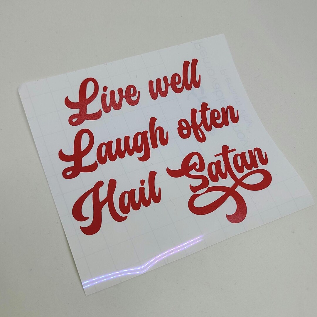 Hail Satan Vinyl Decal Bumper Sticker - Etsy