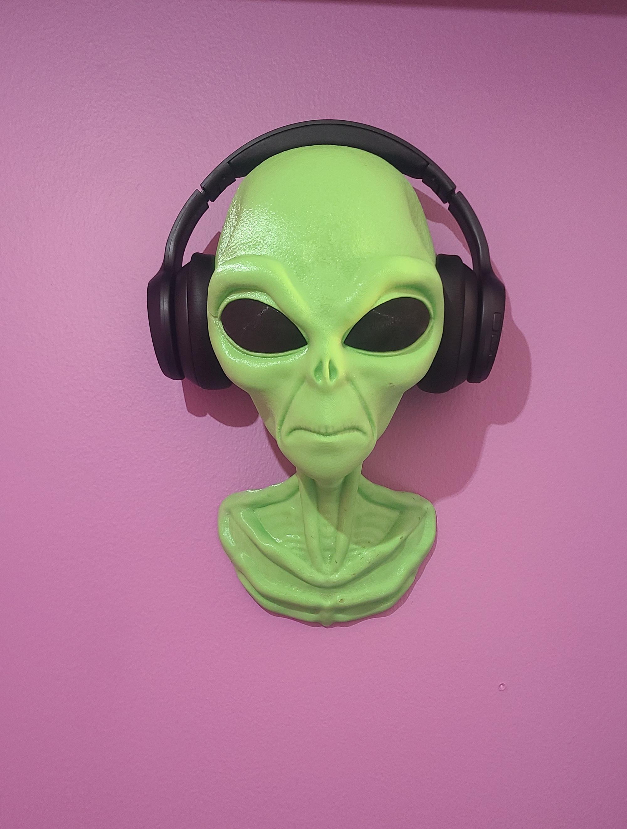 3D Printed Alien Headphone Holder Wall Mount - Etsy