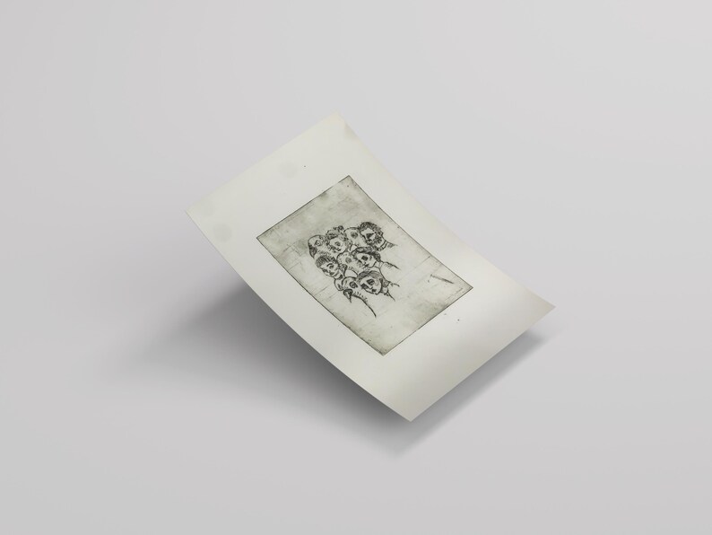 Etching Poster - Pigeon Collage Art - Wall Art - Minimalistic Design ...