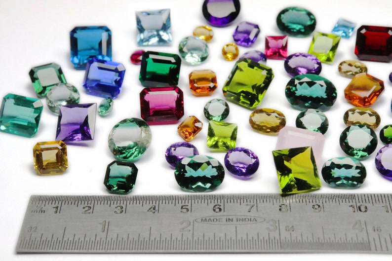 Bulk Semi Precious Faceted Gemstones Wholesale Lot Mixed - Etsy