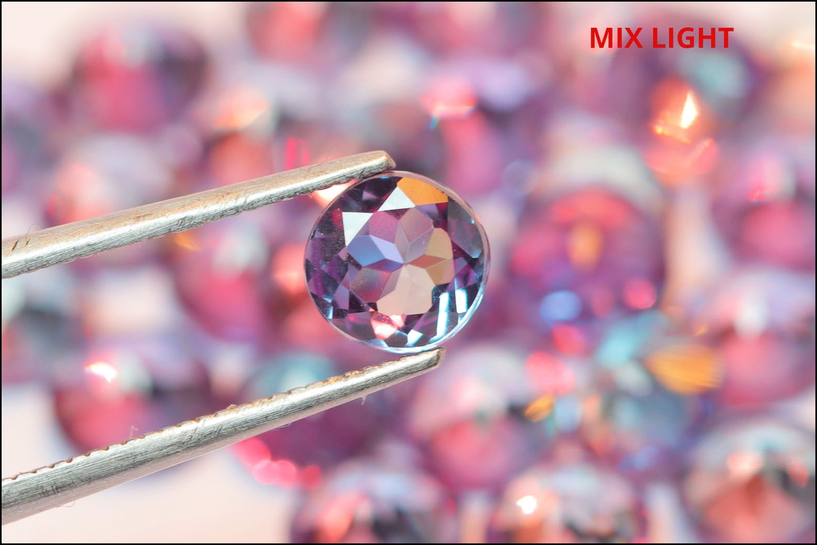 Lab Alexandrite Gemstone – Round Faceted Ring Stone (4mm-10mm) - Etsy