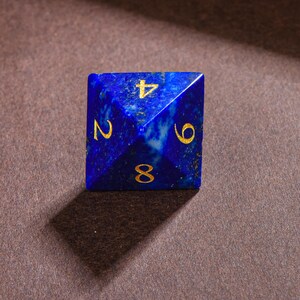 Lapis Lazuli Gemstone Dice Set Dungeons and Dragons Gemstone Dice Set ...
