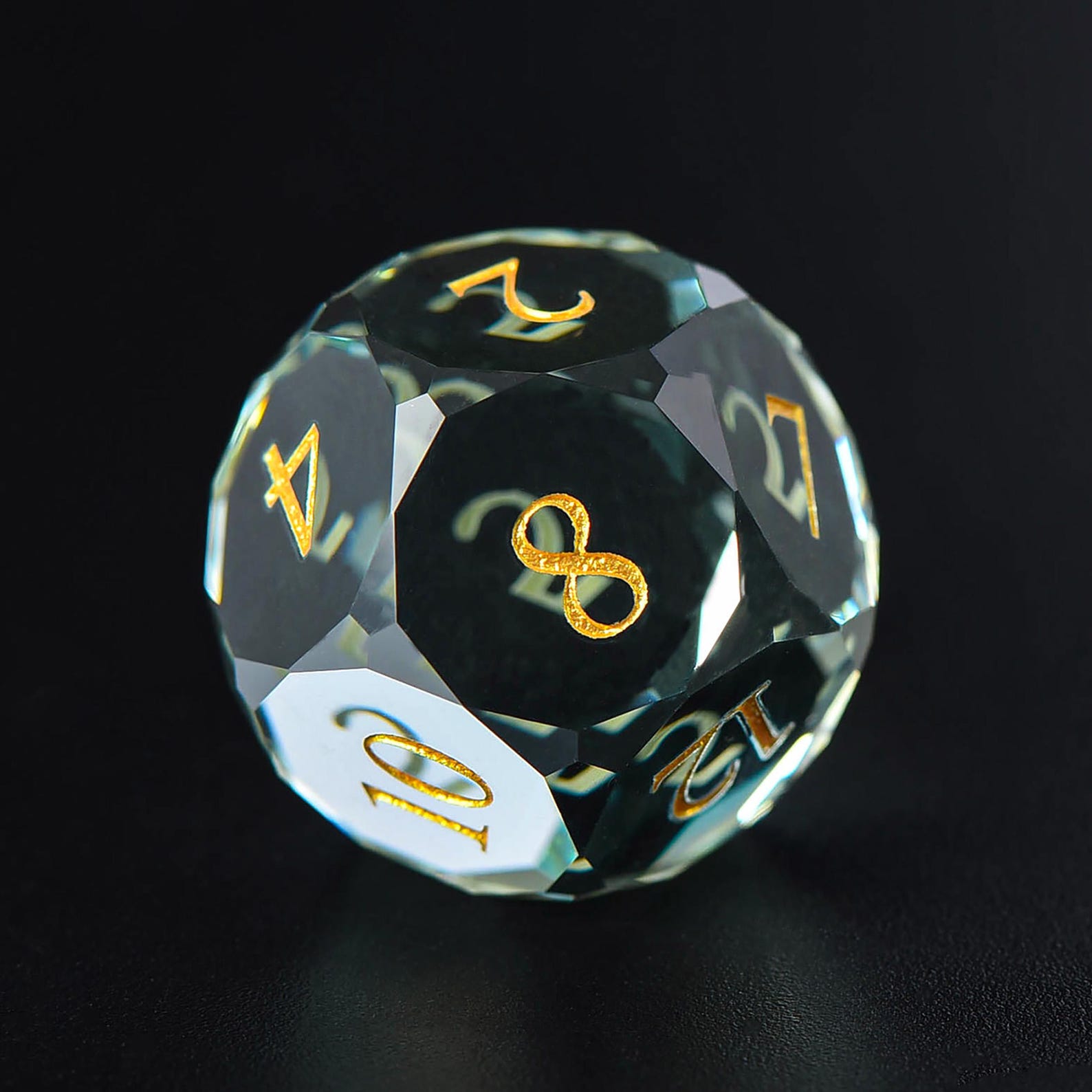 Prasiolite Gemstone DND Dice Set: Zircon Glass Tabletop RPG - Etsy