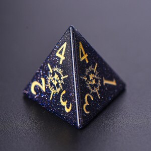 Blue Sandstone Gemstone Dice | Sandstone Gemstone Dnd Dice Set ...