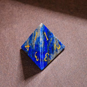 Lapis Lazuli Gemstone Dice Set Dungeons and Dragons Gemstone Dice Set ...