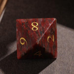 Sesame Jasper Gemstone Dice Set Dungeons and Dragons Gemstone Dice Set ...