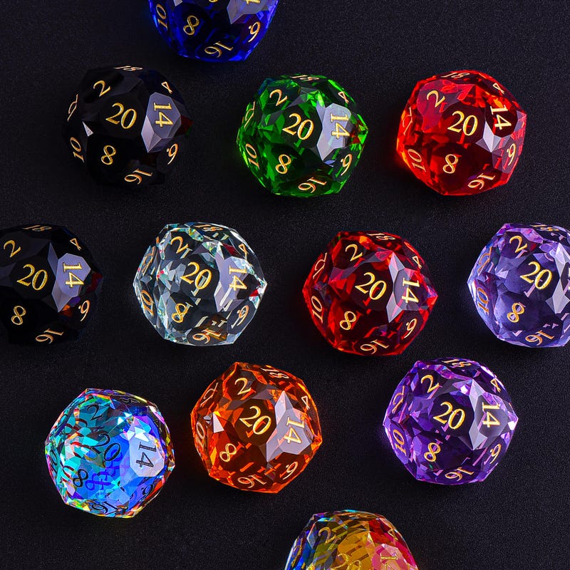 Crystal Rpg Dice - Etsy