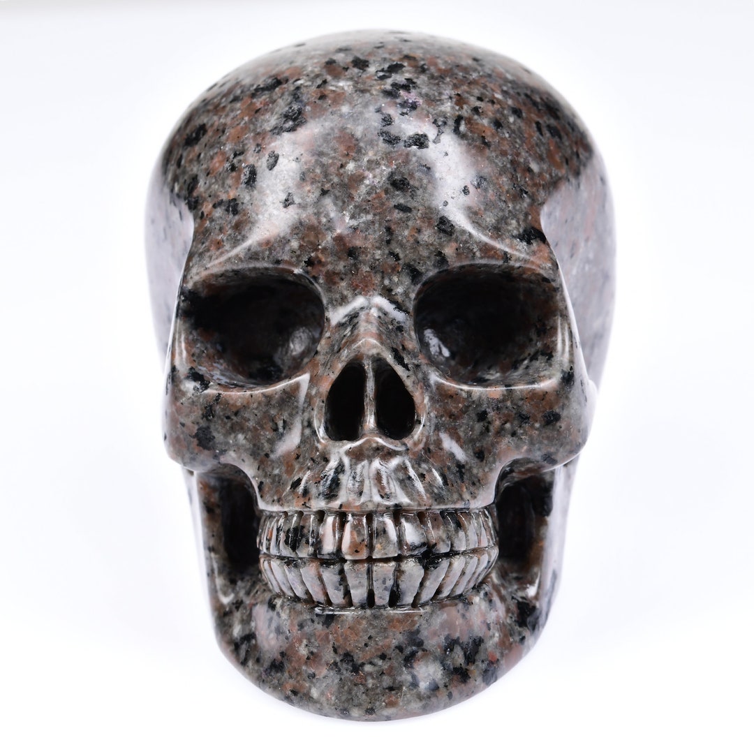 Yooperlite Crystal Skull Hand Carved Gemstone Skull Home Decor Gift ...