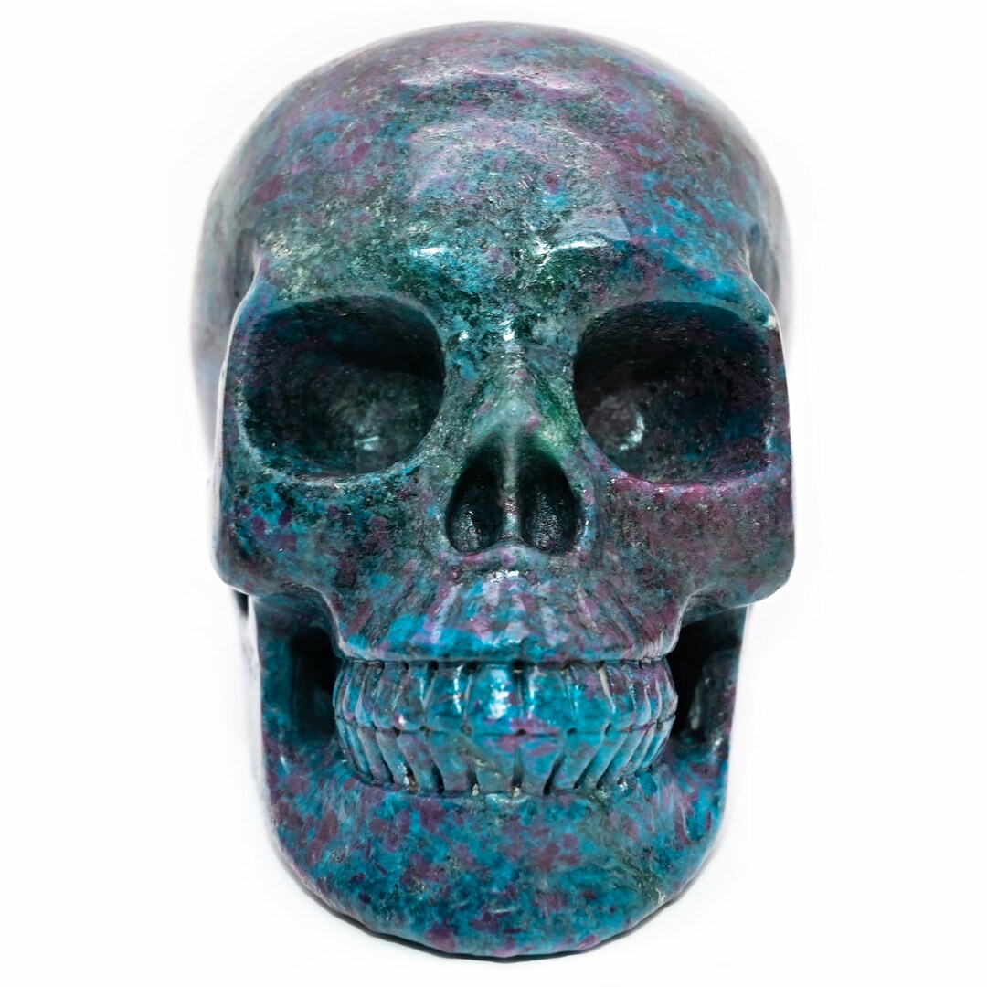 Ruby Kyanite 5.0 Crystal Skukl for Home Decoration Gemstone Skull Home ...