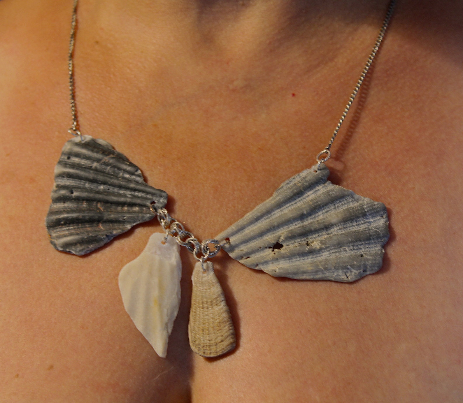 Handmade Sea Shell Necklace - Etsy UK