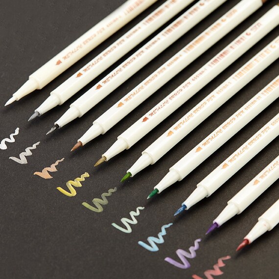 10 Color Pens Felt-tip Marker Colorful Pen Color Ink Pen | Etsy UK