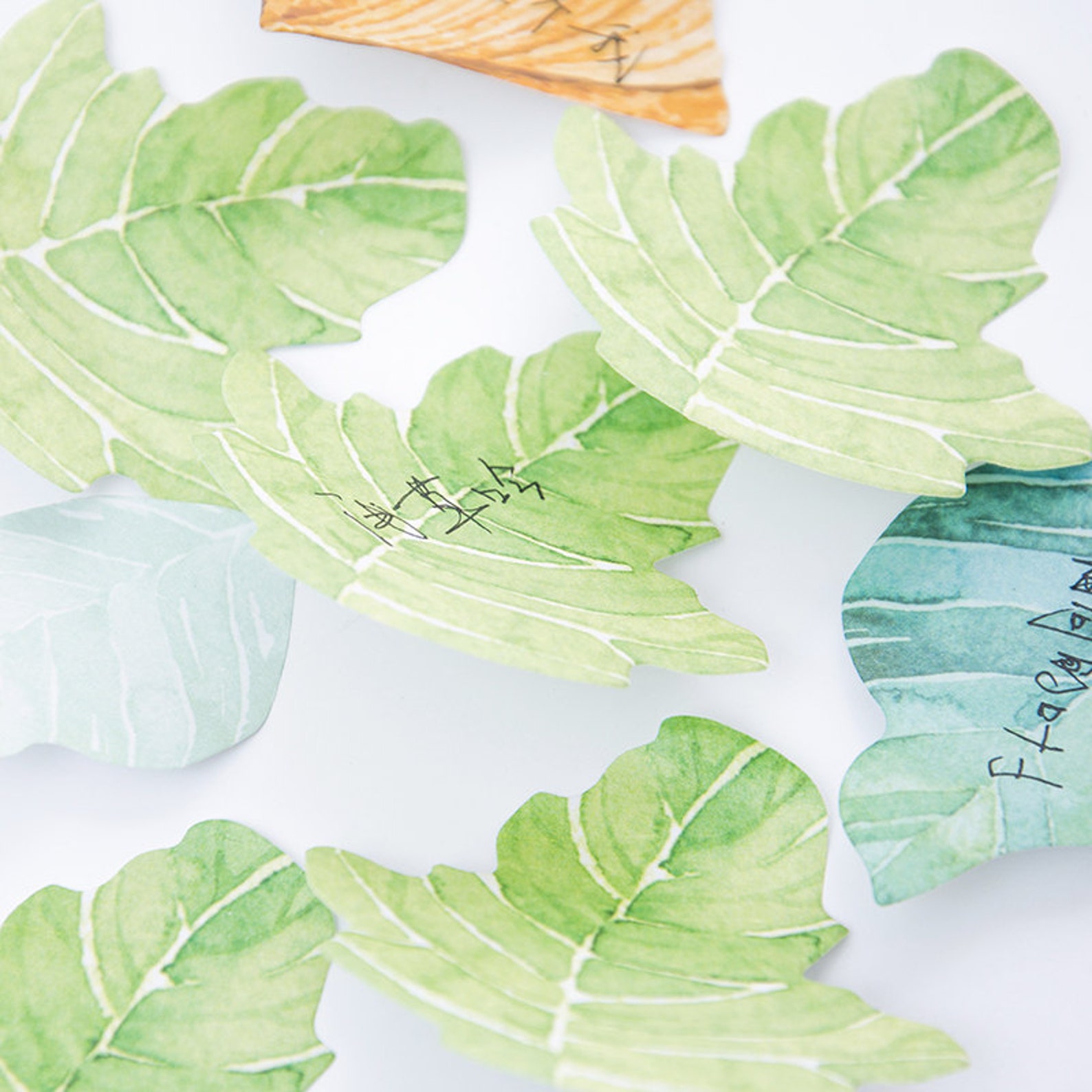 Leaf Sticky Notes Plants Sticky Notes Ginkgo Sticky Notes | Etsy