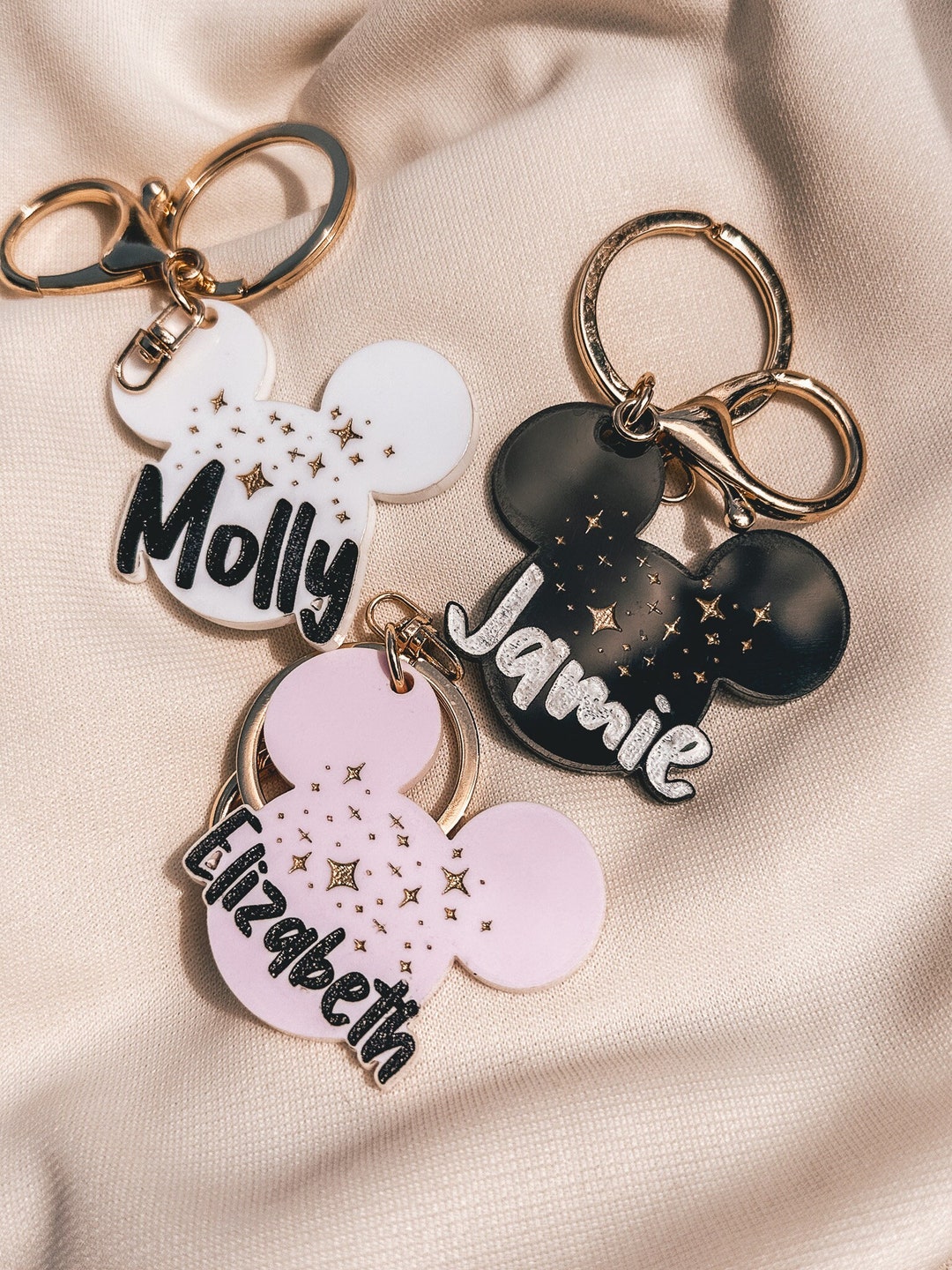 Personalized Mickey Mouse Keychain - Disney Lover Gift / Statement Bag ...