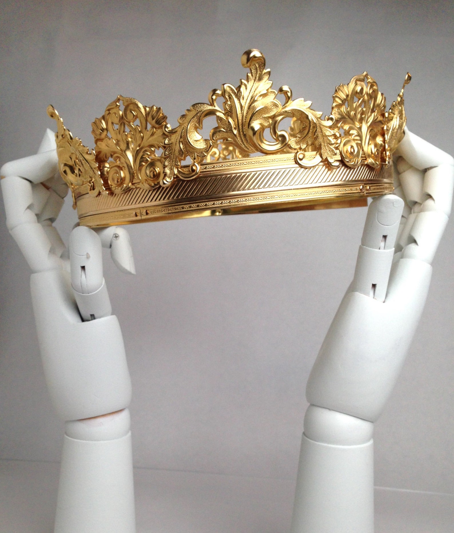 LORDE: Gold Men's Crown Made of Brass - Etsy