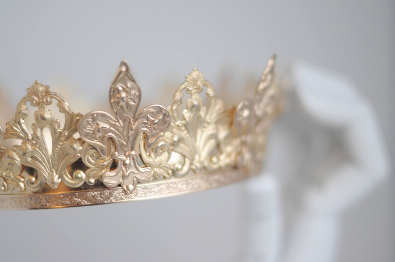 GRACE: Gold Crown / Coronet - Etsy