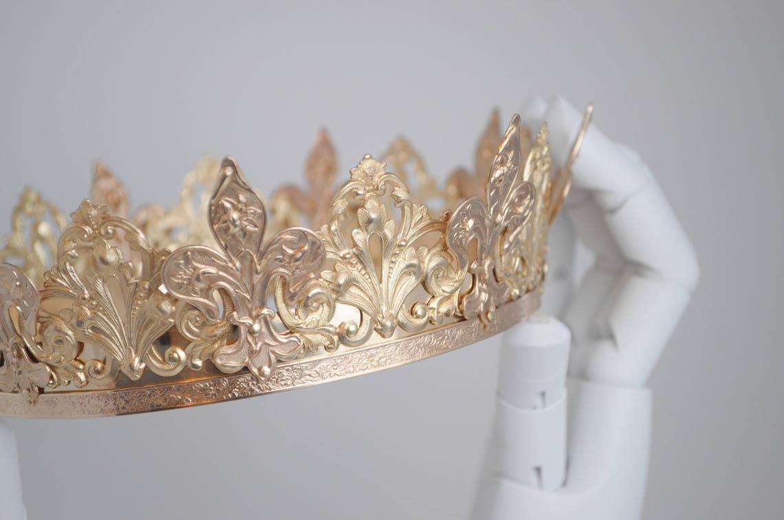 GRACE: Gold Crown / Coronet - Etsy